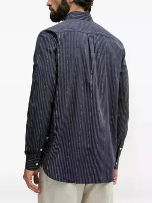 Guess Logo-stripe Patterned Shirt