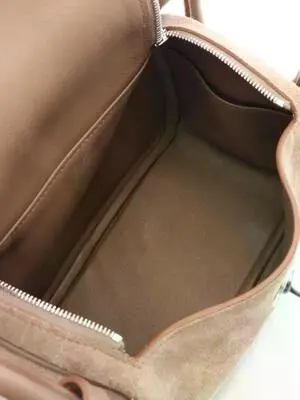 Hermès 2024 Mini Lindy Tote Bag In Beige Suede