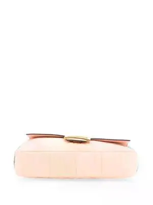 Fendi Zucca Embossed Leather Baguette Bag