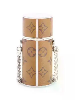 LOUIS VUITTON Lipstick Case On Chain Reverse Monogram Canvas Crossbody Bag