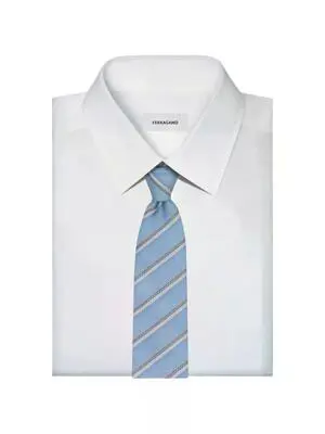 FERRAGAMO Regimental Jacquard Silk Tie