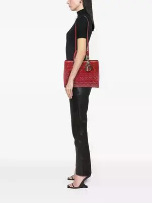 Dior 2011 Large Patent Cannage Lady Satchel