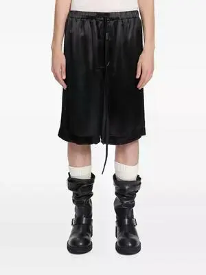 ANN DEMEULEMEESTER Raul Satin Drawstring Shorts