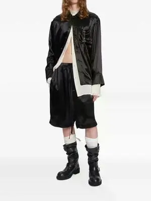 ANN DEMEULEMEESTER Raul Satin Drawstring Shorts