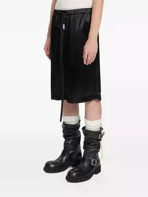 ANN DEMEULEMEESTER Raul Satin Drawstring Shorts