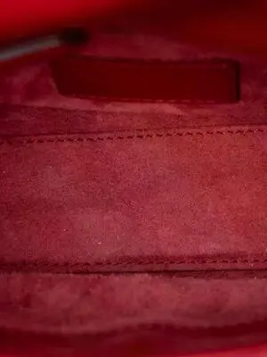 Dior Mini Patent Cannage Lady Satchel - Red