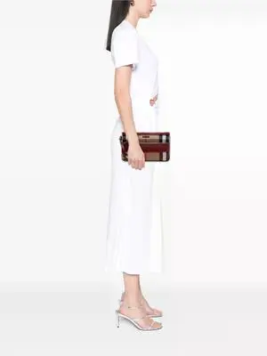 Burberry 2000-2017 House Check Canvas Wristlet Clutch Bag