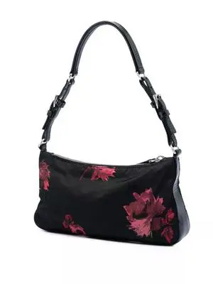 Prada Tessuto Floral Print Pochette Shoulder Bag