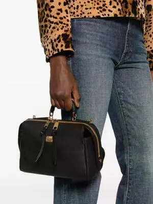 Dolce & Gabbana Logo Plaque Tote Bag - Black