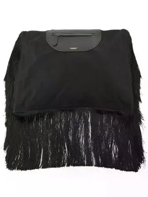 Burberry 2000-2017 Canvas Olympia Fringe Clutch Bag