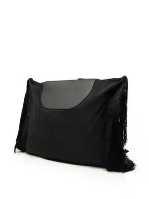 Burberry 2000-2017 Canvas Olympia Fringe Clutch Bag