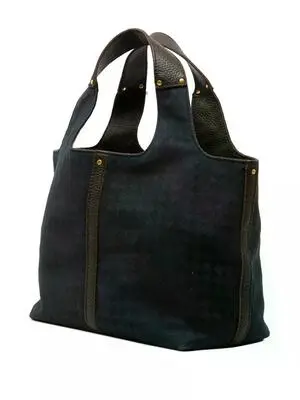 Bottega Veneta 2000-2007 Canvas Intrecciato Handbag