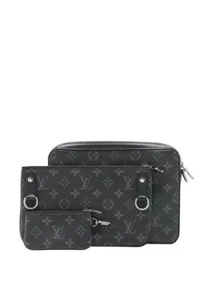 LOUIS VUITTON 2021-2026 Monogram Eclipse Trio Messenger Crossbody Bag