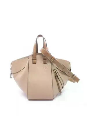 Loewe 2010-2026 Small Grained Calfskin Hammock Bag Satchel - Neutrals