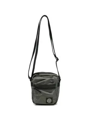 Stone Island Logo-patch Messenger Bag - Green