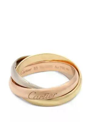 Cartier Trinity Ring In 18k Yellow, White, And Rose Gold - Silver