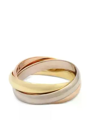 Cartier Trinity Ring In 18k Yellow, White, And Rose Gold