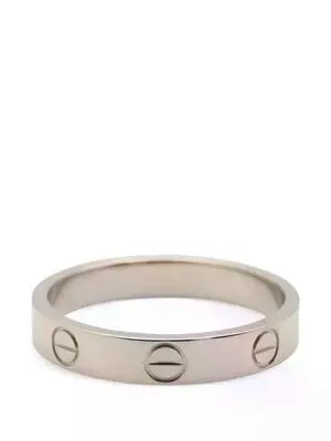 Cartier 18k White Gold Love Ring - Silver