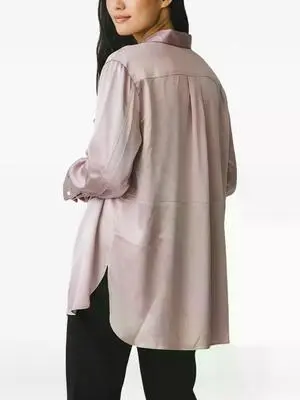 Brunello Cucinelli Long-sleeve Satin-finish Shirt