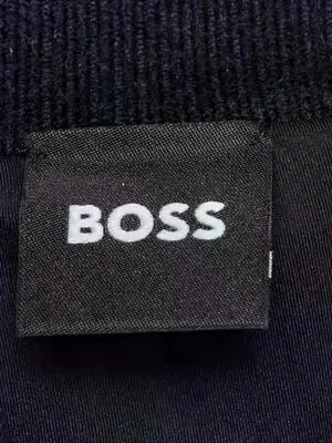 BOSS Hooded Zip-up Jacket In Nylon And Wool
