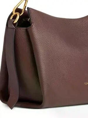COCCINELLE Boheme Braided Leather Shoulder Bag - Brown