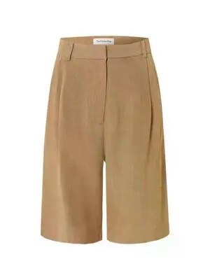 THE FRANKIE SHOP Marfa Pleated Shorts - Neutrals