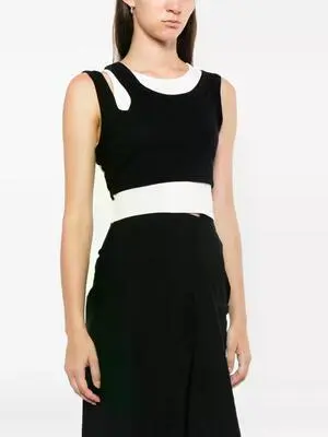 Yohji Yamamoto Cut-out Cropped Top