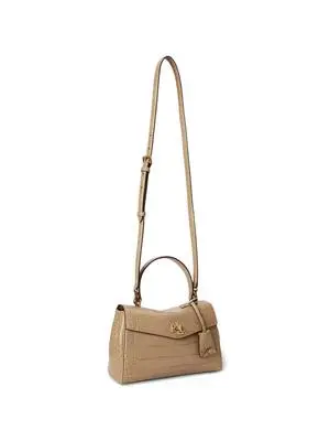 Ralph Lauren Small Farrah Crocodile-embossed Leather Tote Bag