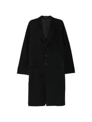 Yohji Yamamoto Gabardine Coat - Black