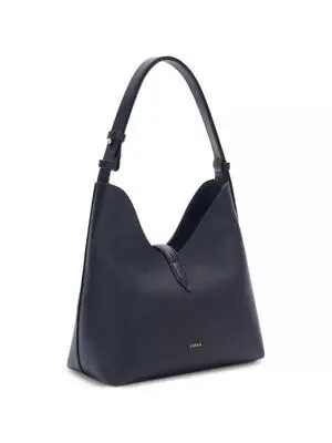 Furla Goccia Leather Shoulder Bag - Blue