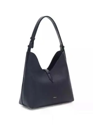 Furla Goccia Leather Shoulder Bag - Blue