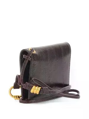 GIANNI CHIARINI Eel-effect Leather Card Holder