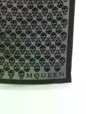 Alexander McQueen Skull-pattern Fringed Scarf