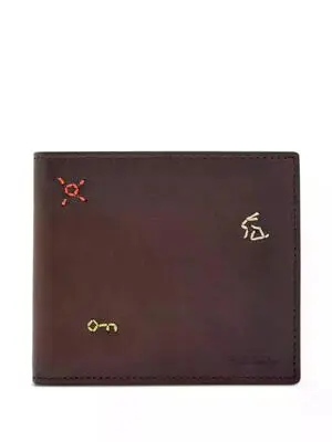 Paul Smith Motif-embroidered Wallet - Brown