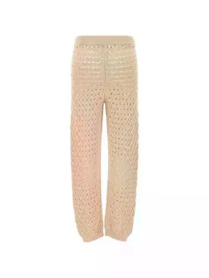 KANGRA Openwork Knit Trousers