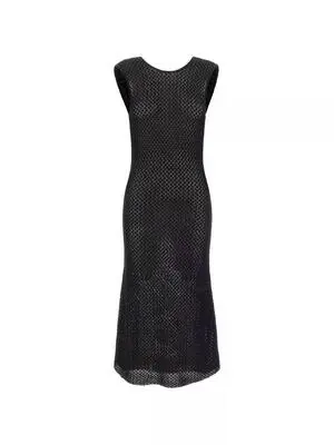 THE GARMENT Tanzania Back Openwork Knit Midi Dress - Black