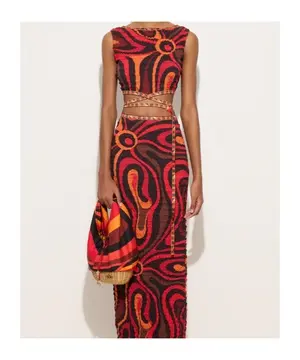Emilio Pucci Marmo-print Wrap-around Top
