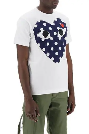 Play Comme Des Garcon Item O-neck Short-sleeved T-shirt