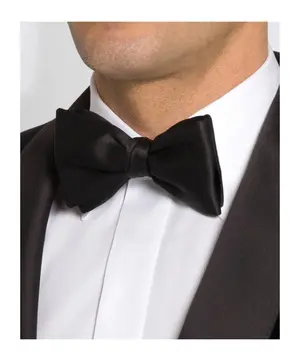 Brioni Satin Pre-tied Bow Tie