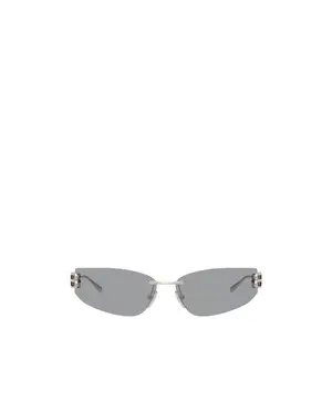 Balenciaga Rectangular Frame Sunglasses - Silver