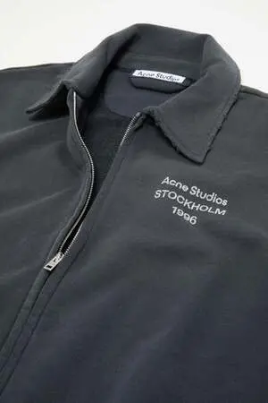 Acne Studios Zip-up Cardigan With Vintage Spray-dye Finish