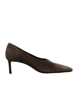 Khaite Celia 50 Suede Pumps - Brown