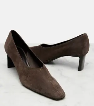 Khaite Celia 50 Suede Pumps