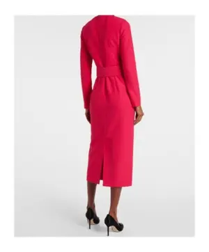 SAFIYAA LONDON Belted Midi Dress