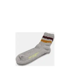 GOLDEN GOOSE Striped Ribbed Socks - Gray