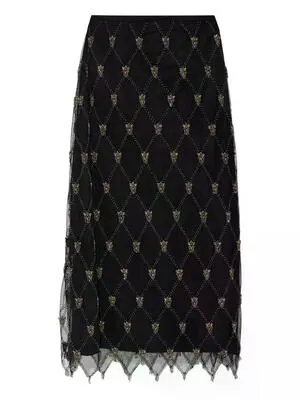 ALLSAINTS Ilka Beaded Midi Skirt