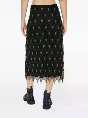 ALLSAINTS Ilka Beaded Midi Skirt