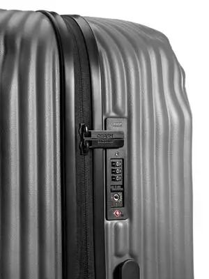 CRASH BAGGAGE Large Stripe Suitcase