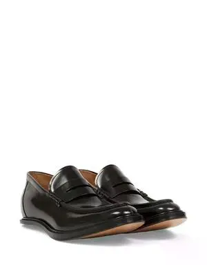 MAISON MARGIELA Heel-less Leather Loafers - Black