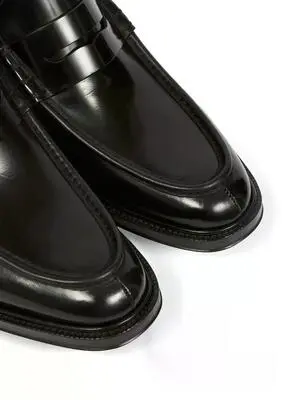 MAISON MARGIELA Heel-less Leather Loafers - Black